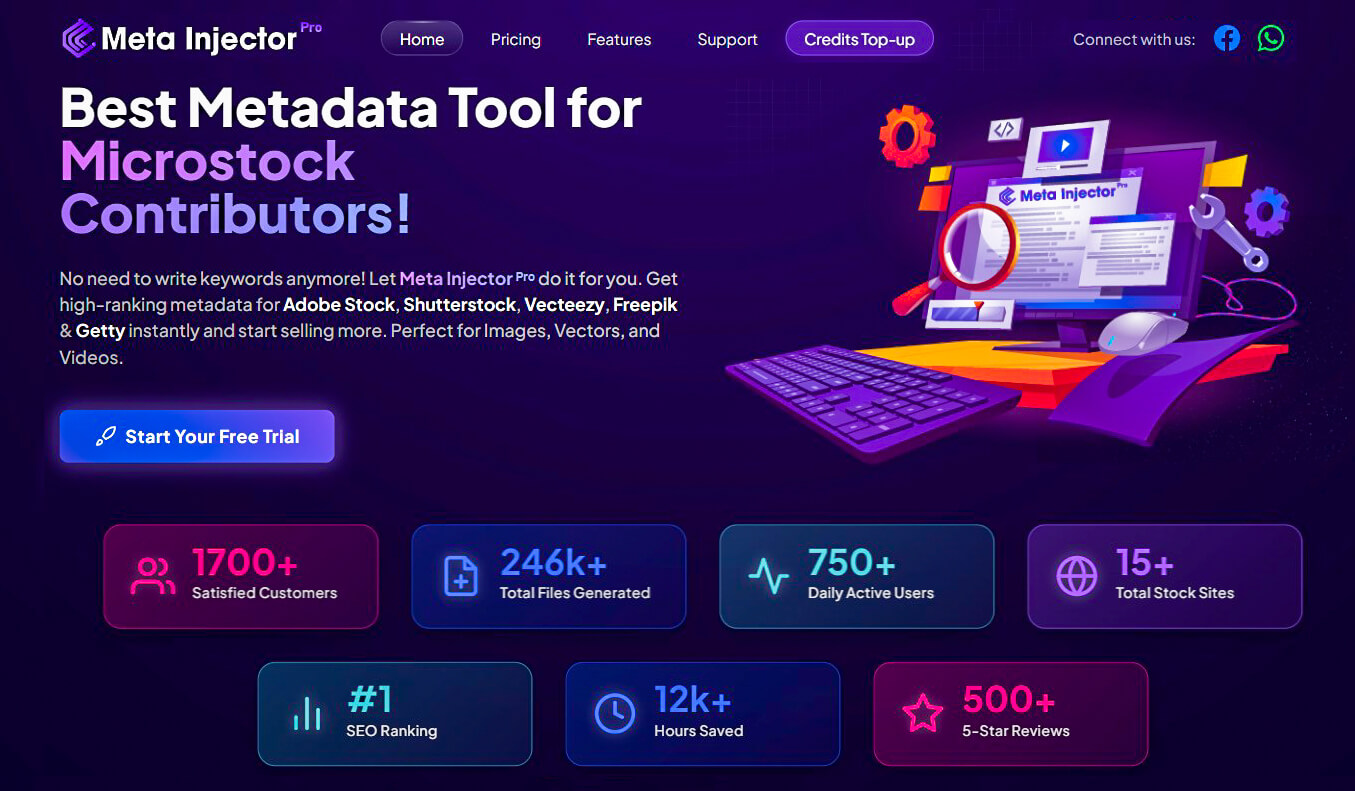 Meta Injector Pro - Best Metadata Tool for Microstock Contributors